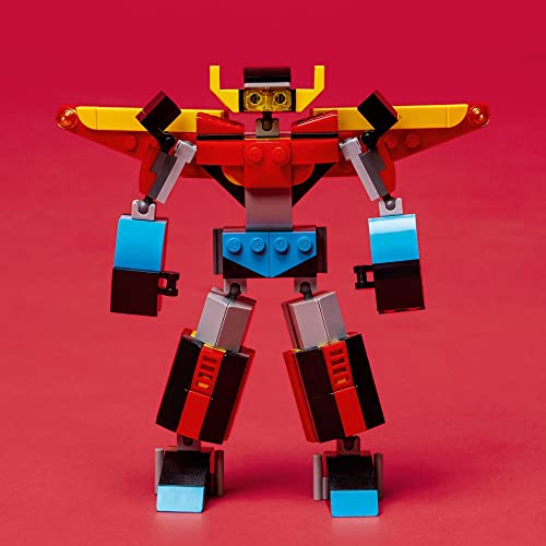 LEGO Creator 3in1 Super Robot 31124 Building Kit, Kids Can Build a Toy Robot, Toy Dragon, and Model Jet Plane, Creative Gift for Kids, Boys, Girls Age 7+ Years Old