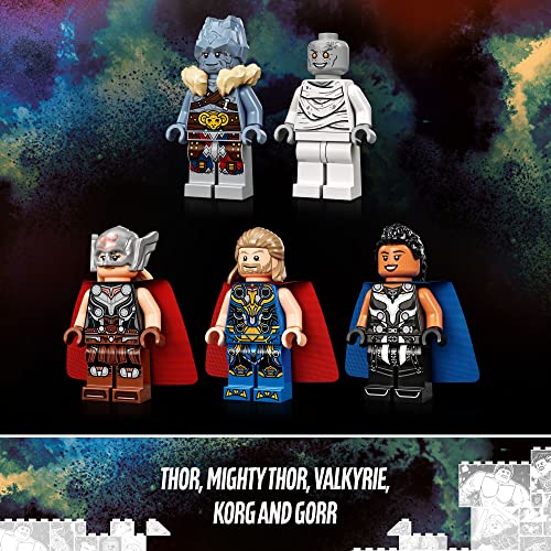 LEGO Marvel The Goat Boat 76208 Building Set - Thor Set with Toy Ship, Stormbreaker, and Movie Inspired Thor, Korg, and Valkyrie Minifigures, Avengers Gifts for Kids, Boys, and Girls Ages 8+