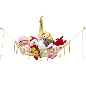 toy hammock for stuffed animals hammock corner, macrame toy hammock, hanging stuffed animal storage holder teddy bear net gifts for kids room