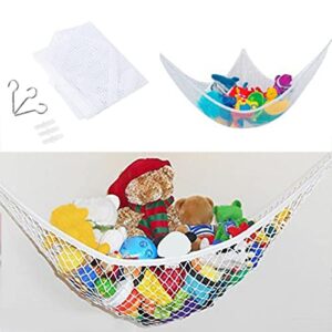 toy hammock, stuffed animal hammock, jumbo toy storage hammock toy organizer storage net, corner plush toys net holder (size:140 * 100 * 100cm)