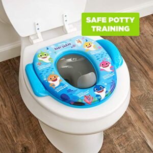 Nickelodeon Baby Shark "Sharktastic" Soft Potty Seat and Potty Training Seat - Soft Cushion, Baby Potty Training, Safe, Easy to Clean