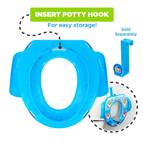 Nickelodeon Baby Shark "Sharktastic" Soft Potty Seat and Potty Training Seat - Soft Cushion, Baby Potty Training, Safe, Easy to Clean