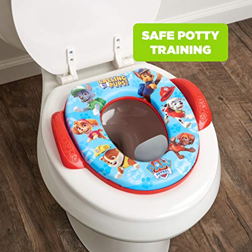 Nickelodeon PAW Patrol "Calling All Pups" Soft Potty Seat and Potty Training Seat - Soft Cushion, Baby Potty Training, Safe, Easy to Clean