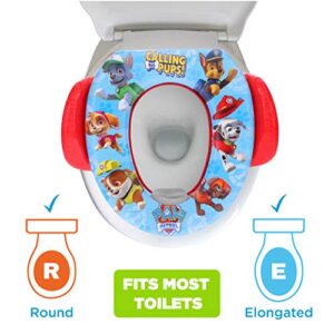 Nickelodeon PAW Patrol "Calling All Pups" Soft Potty Seat and Potty Training Seat - Soft Cushion, Baby Potty Training, Safe, Easy to Clean