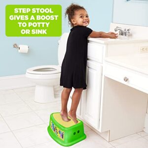 Ginsey Sesame Street Step Stool for Kids - Kids Step Stool, Potty Training, Non-Slip, Bathroom, Kitchen, Lightweight