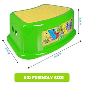 Ginsey Sesame Street Step Stool for Kids - Kids Step Stool, Potty Training, Non-Slip, Bathroom, Kitchen, Lightweight