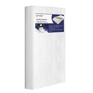 memory foam crib mattress, dual side toddler mattress,washable and waterproof, fits standard full-size crib and toddler bed,fiberglass-free.