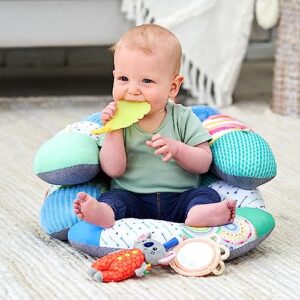 Infantino 3-in-1 Tummy Time, Sit Support & Mini Gym - Removable Toy Arch - Musical Koala Pal, Soothing Leaf Teether & Peek-and-See Mirror - for Babies, 0M+