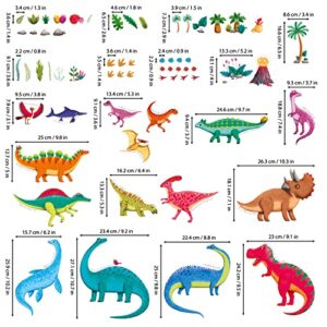 DECOWALL DS9-2115 Large Dinosaur Wall Decals Dino Stickers for Kids Boys Baby Nursery Bedroom Living Room Classroom Playroom Home Decor Art Decoration