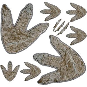 64 pieces dinosaur decor dinosaur footprints floor decals peel and stick dinosaur track stickers removable dinosaur tracks wall decals vinyl footprints wall decal for baby nursery bedroom home decor