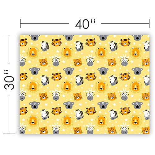 Baby Blankets for Boys & Girls, Soft Minky Blanket 30x40 | 2-Pack of Large Baby Blankets Unisex | for Travel, Nursery, Stroller, Swaddle or Receiving Blankets (Safari)