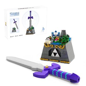 the master sword building kit, micro hyrule building blocks set, unique botw decorations and building toys gifts for boys kids ages 6-12 year old (388 pieces)