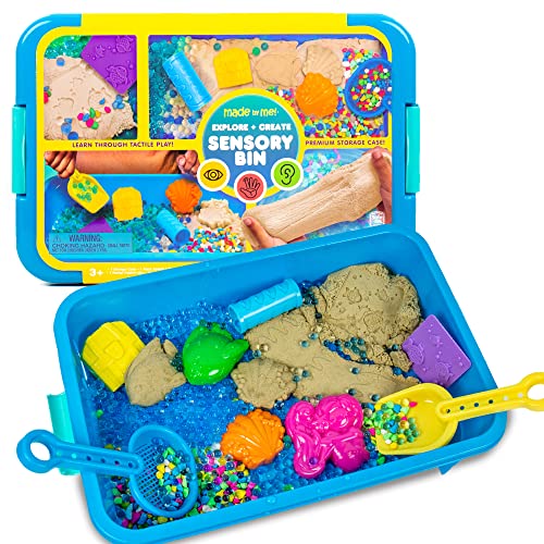 Made By Me Explore + Create Sea Life Sensory Bin, Fun Bins for Toddlers 1-3, All-in-One Tactile Toys, Learn Through Play Unique Fine Motor Toys & FIN-Tastic Experience