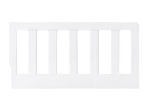 oxford baby nolan/north bay crib to toddler bed guard rail conversion kit, snow white, greenguard gold certified