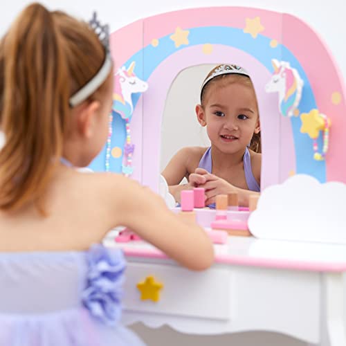 Fantasy Fields - Little Dreamer Rainbow Medium Toy Vanity - Pink