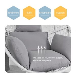 Evaner Swing Chair Cushion - Thick Nest Single Basket Hanging Egg Hammock Chair Cushions Removable Washable-Purple