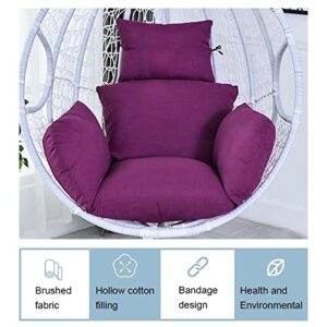 Evaner Swing Chair Cushion - Thick Nest Single Basket Hanging Egg Hammock Chair Cushions Removable Washable-Purple