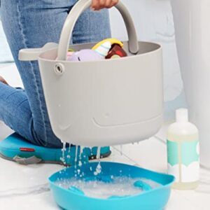 Skip Hop Bath Toy Storage, Moby Stowaway Bucket, Grey