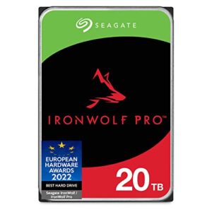 seagate st20000ne000 ironwolf pro 20tb nas internal hard drive hdd – cmr 3.5 inch sata 6gb/s 7200 rpm