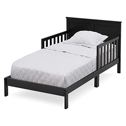 Delta Children Collins Wood Toddler Bed, Greenguard Gold Certified, Midnight Grey