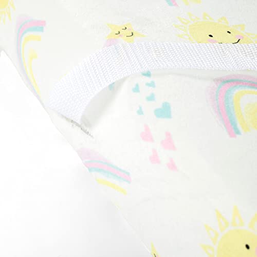 Lush Decor Sunshine Rainbow Soft & Plush Changing Pad Cover, 32" x 16", Yellow