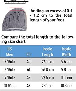 WHITIN Men's Fashion Barefoot Sneakers Arch Support Zero Drop Sole Minimus Casual W81 Size 8W Minimalist Tennis Shoes Fashion Outdoor Walking Lightweight Comfortable Male Zapatos Grey Gum 41