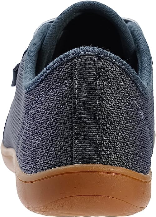 WHITIN Men's Fashion Barefoot Sneakers Arch Support Zero Drop Sole Minimus Casual W81 Size 8W Minimalist Tennis Shoes Fashion Outdoor Walking Lightweight Comfortable Male Zapatos Grey Gum 41