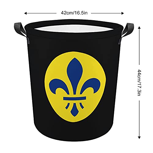 St. Louis City Flag Oxford Cloth Laundry Basket with Handles Storage Basket for Toy Organizer Kids Room Nursery Hamper Bathroom