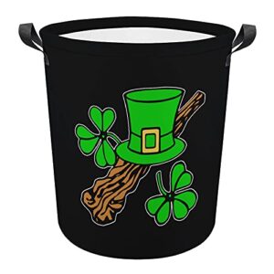 st patrick's day oxford cloth laundry basket with handles storage basket for toy organizer kids room nursery hamper bathroom