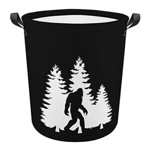 bigfoot trees forest oxford cloth laundry basket with handles storage basket for toy organizer kids room nursery hamper bathroom