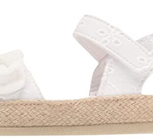 Gerber Baby Girls Espadrille Sandal Crib Shoe, Eyelet, 6 9 Months Infant