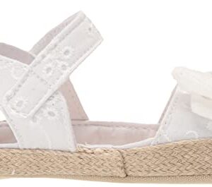 Gerber Baby Girls Espadrille Sandal Crib Shoe, Eyelet, 6 9 Months Infant