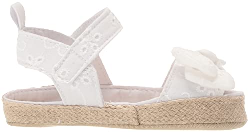 Gerber Baby Girls Espadrille Sandal Crib Shoe, Eyelet, 6 9 Months Infant