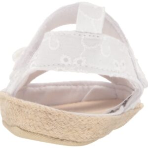 Gerber Baby Girls Espadrille Sandal Crib Shoe, Eyelet, 6 9 Months Infant