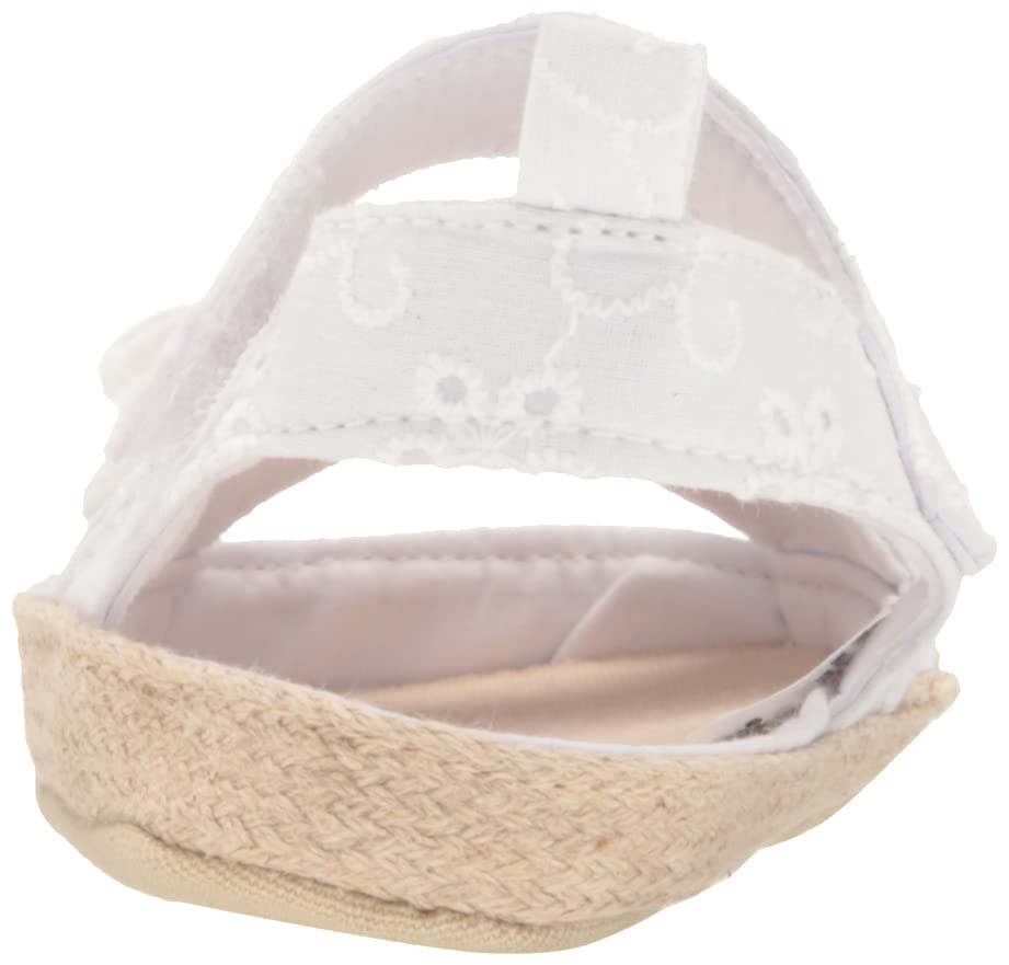 Gerber Baby Girls Espadrille Sandal Crib Shoe, Eyelet, 6 9 Months Infant