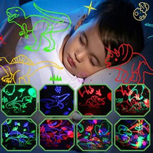 Dinosaur Toys for 2-9 Year Old Boys Girls, Kids Night Light Projector Dinosaurs and Trucks for Boys Girls Age 1 to 7 Year Old,Dinosaurs Night Light for Toddlers Kids Baby