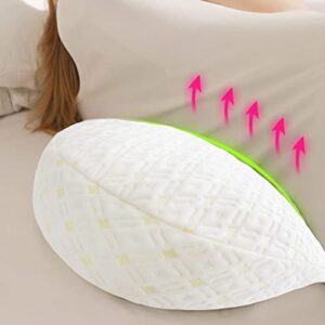 Lacomfy Pregnancy Pillow for Side Sleeper, Double Wedge Pillow for Maternity, Side Sleeping Pillow for Belly, Waist, Back Support, Detachable and Removable Outercase, Easy to Clean