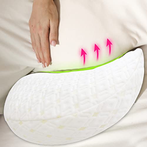 Lacomfy Pregnancy Pillow for Side Sleeper, Double Wedge Pillow for Maternity, Side Sleeping Pillow for Belly, Waist, Back Support, Detachable and Removable Outercase, Easy to Clean