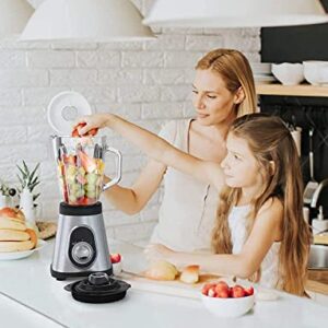 Smoothie Blender, 750W Smoothie Maker, with 2 Adjustable Speed and Pulse Functions, Kitchen Blender with 48 oz Tritan Glass Jar for Milkshakes, Smoothies, Crushed Ice and Frozen Fruit