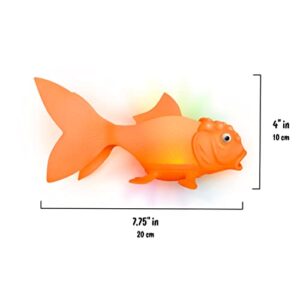 Genuine Fred Koi Toy Light-Up Bath Goldfish,Orange