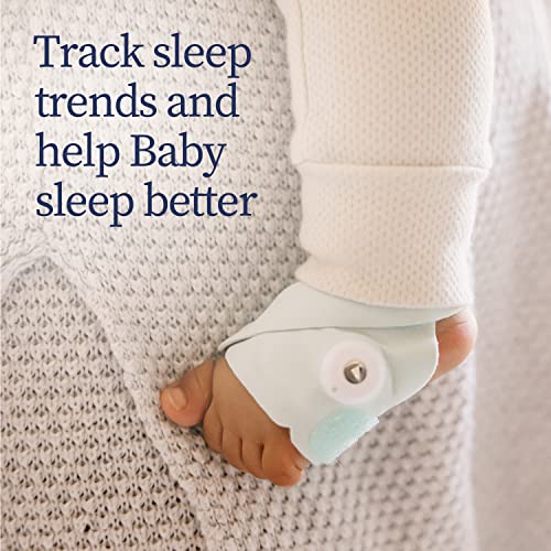 Owlet Dream Sock - Smart Baby Monitor - Foot Sensor to Track Heartbeat and Oxygen O2 Levels in Infants and Babies - Notifications for Night Wakings, Movement and Sleep State - Mint