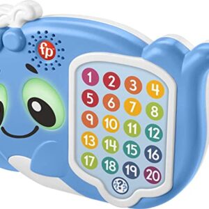 Fisher-Price Linkimals Toddler Learning Toy 1-20 Count & Quiz Whale with Interactive Lights & Music for Ages 18+ Months