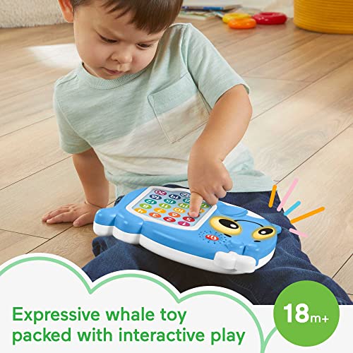 Fisher-Price Linkimals Toddler Learning Toy 1-20 Count & Quiz Whale with Interactive Lights & Music for Ages 18+ Months