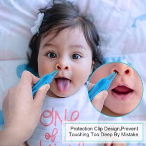 MORLIKE LIVING Baby Nose and Ear Cleaner Tool, Soft Flexible Rubber Nasal Booger Picker for Newborns and Infants, Dual Ear Wax and Snot Remover, Essential Baby Care Products