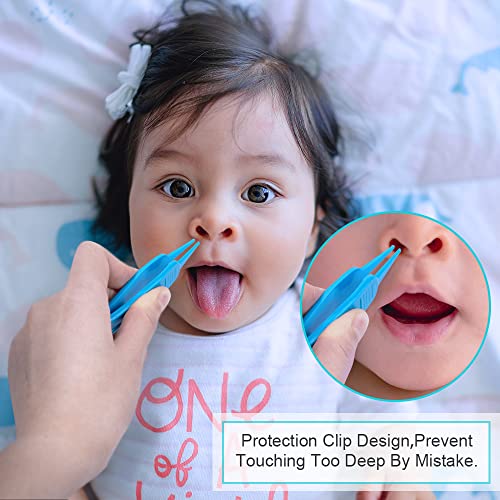 MORLIKE LIVING Baby Nose and Ear Cleaner Tool, Soft Flexible Rubber Nasal Booger Picker for Newborns and Infants, Dual Ear Wax and Snot Remover, Essential Baby Care Products