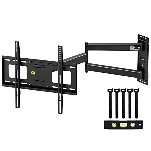 FORGING MOUNT Corner TV Wall Mount Long Arm TV Mount for 23"-60" TVs-Easy to Install Single Stud Design- 33" of Smooth Extension Plus Swivel,Tilt,Holds 99lbs,Universal Bracket Max VESA 400X400mm.