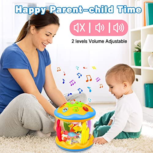 Aboosam Baby Toys 6 to 12 Months - Musical Learning Infant Toys 12-18 Months - Babies Ocean Rotating Light Up Toys for Toddlers 1 2 3+ Years Old Boys Girls Baby Gifts