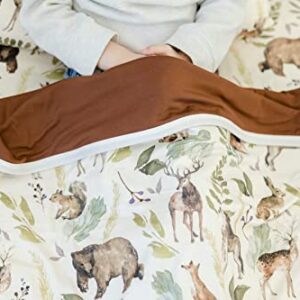 Pobi Baby Premium Baby Blanket, Soft Stretchy Quilt for Babies, Toddlers, Kids (Wildlife Animal)