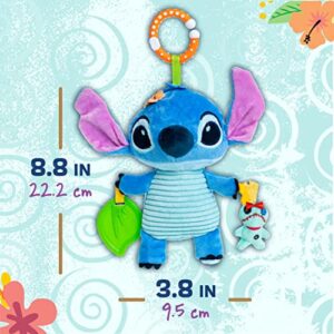 KIDS PREFERRED Disney Baby Lilo & Stitch - Stitch On The Go Activity Toy 12 Inches, Blue (KP79988)