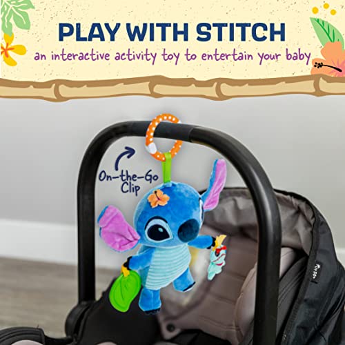 KIDS PREFERRED Disney Baby Lilo & Stitch - Stitch On The Go Activity Toy 12 Inches, Blue (KP79988)